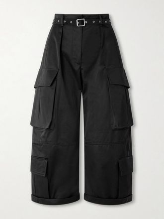 Acne Studios Cargohose Aus Baumwoll-twill - Schwarz