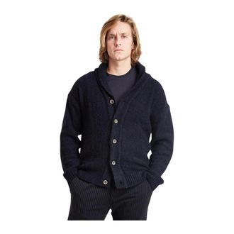 Irish Crone Stylischer Cardigan f&uuml;r Frauen - - Knitwear - Herren - Blau - M