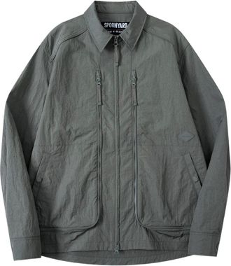 SPOONYARD Hemdjacke mit Rei&szlig;verschlusstaschen - Gr&uuml;n
