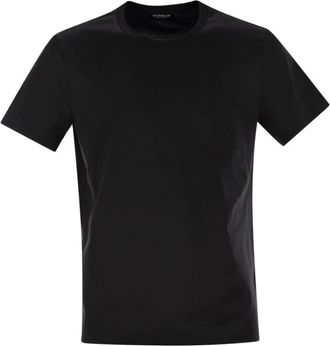 Dondup Homme, Tops, Noir, Taille: 2XL T-Shirt Col Rond
