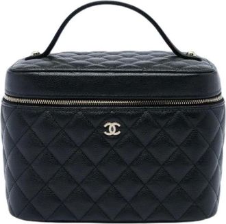 Chanel Sac Vanity Pre-owned - Femme - Pre-owned - Noir - Taille: ONE Size