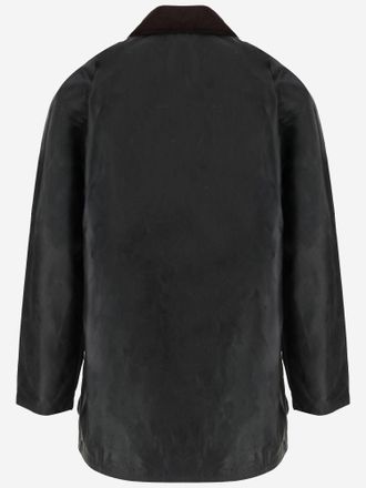 Barbour Mens Waxed Coat Beaufort Dark Green Cotton Jacket