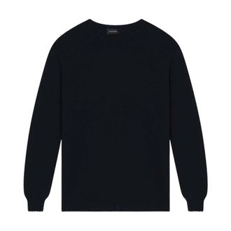 Tagliatore Nobhil Rundhals-Pullover - - Knitwear - Herren - Blau - 2XL