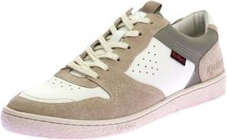 Kickers Sackers, Baskets Basses Homme, Beige Blanc Casse Kaki, 45