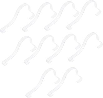 DOITOOL 10 Stück Teiliges Transparentes Schuhdisplay Regal Sandalenhalter Schuhstütze Aufbewahrungssystem Platzsparend für Zuhause und Reise