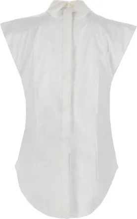 Jean Paul Gaultier Sleeveless Cotton Tank Top - White