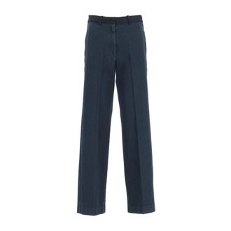 Forte_Forte Baumwoll-Chino-Hose - - Trousers - Damen - Blau - S