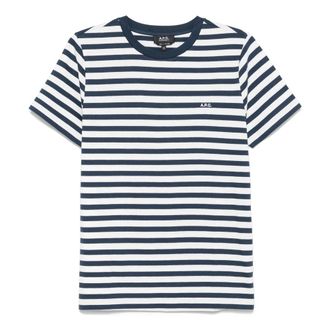 A.P.C. Gestreiftes Marineblaues T-Shirt - - Tops - Herren - Mehrfarbig - XL