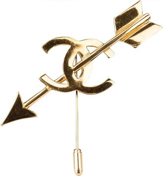 Chanel Halskette - Chanel Heart Arrow Pin Brooch - Gr. unisize - in Mehrfarbig - f&uuml;r Damen