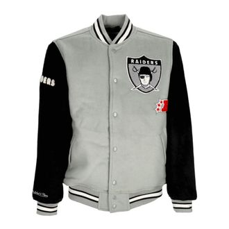 Mitchell & Ness Oakland Raiders Legacy Varsity Jacket - - Jackets - Herren - Grau - XL