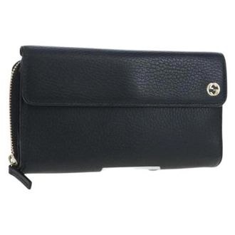 Gucci Pre-owned Leder Portemonnaies - - Pre-owned - Damen - Schwarzk - ONE SIZE