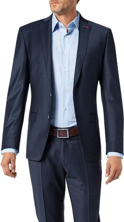 Roy Robson Herren Sakko blau Schurwolle