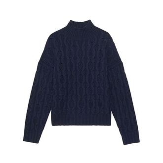 Ines De La Fressange Damen, Strickwaren, Blau, MGr&ouml;&szlig;e