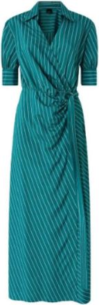 Pinko Pinko, Femme, Robes, Vert, Taille: 42 FR Abito fantasia manica corta