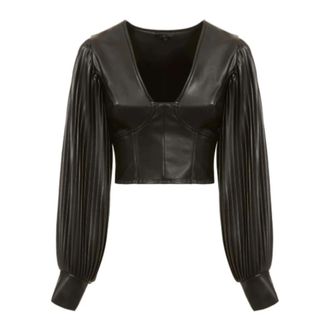Guess Klassische Schwarze Basic Tops f&uuml;r Frauen - - Blouses & Shirts - Damen - Schwarzk - XS