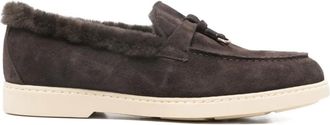 Doucal's leather loafers - Braun