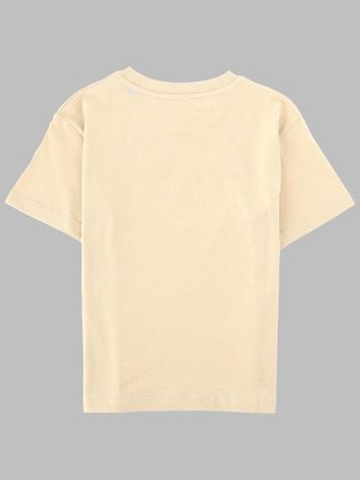 Msgm Jersey Cotton T-Shirt - Beige