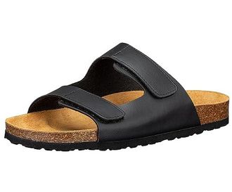 Lico Homme Bioline Man Hausschuhe, Schwarz Velcro, 41 EU