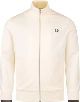 Fred Perry Homme, Sweatshirts et sweats &agrave; capuche, Beige, Taille: XL Zip-through SweaT-shirt