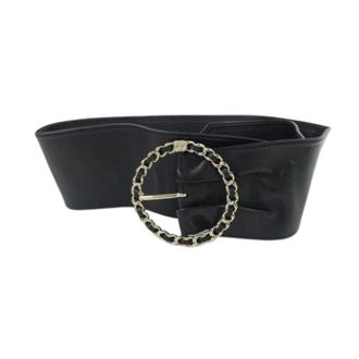 Chanel Pre-owned Vintage Standard G&uuml;rtel - - Pre-owned - Damen - Schwarzk - ONE SIZE