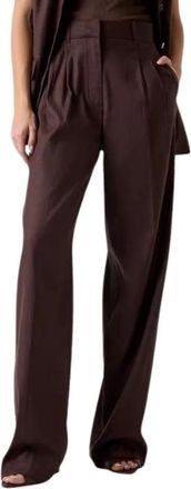 Guess Femme, Pantalons, Brun, Taille: 38 FR Wide Pantalons
