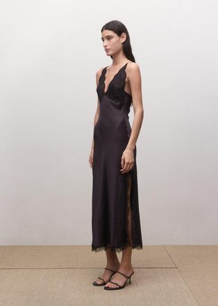 Mango Sandales 100 % cuir lani&egrave;res boucles chocolat - Femme - 36 - MANGO