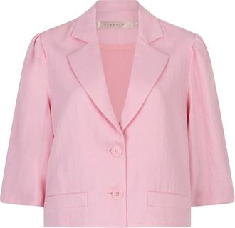 Esqualo Femme, Vestes, Rose, Taille: 42 FR Blazer Cropped Puff