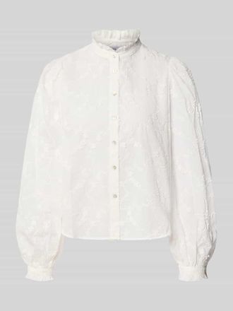 Mango Bluse aus reiner Baumwolle mit Stehkragen Modell ROMA