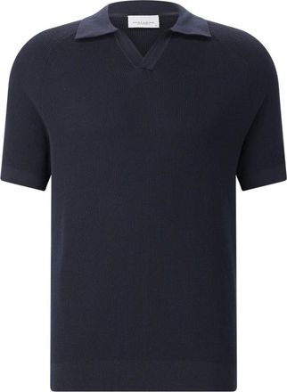 Profuomo Homme, Tops, Bleu, Taille: XL Polo Tricot&eacute;