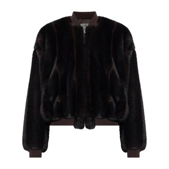 Maison Margiela Bomberjacke aus Kunstpelz - - Jackets - Damen - Braun - XS
