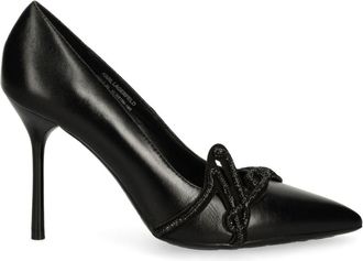 Karl Lagerfeld Pumps mit Logo-Applikation 100mm - Schwarz