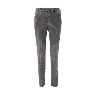 PT01 Pt01, Homme, Pantalons, Gris, Taille: 4XL Pantalon plate avec des poches diagonales