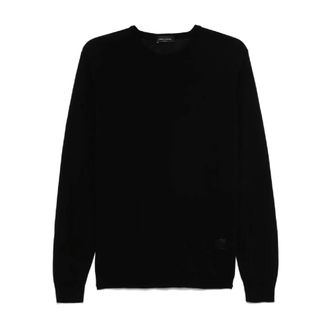Roberto Collina Stilvolle Strickware in Schwarz - - Knitwear - Herren - Schwarzk - L