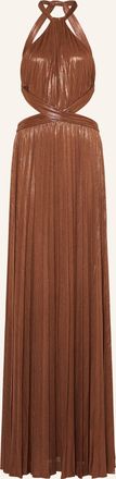 Retrof&ecirc;te Retrof&ecirc;te Abendkleid Shell Mit Plissees braun
