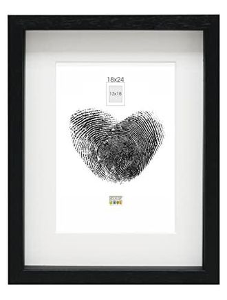 Deknudt Frames S223K2P1 Cadre Photo avec Profondeur Bois Noir 18 x 24 cm