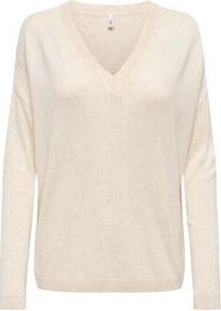 Only PULL BEIGE - BIRCH / DETAIL GOLD GLITTER - M