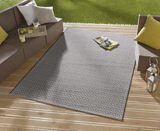 Northrugs In- und Outdoor Teppich Coin 200x290cm - Wetterfest Modern Plain Allover Unifarben Design Läufer für Balkon Terrasse Garten Wintergarten Wohnzimmertep