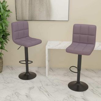vidaXL Barhocker 2 Stk. Taupe Stoff Vidaxl