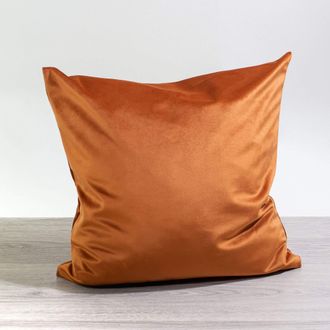 Lysel Kissen Deko Kupfer Samtia 50x50 Polyester Kissenbezug Dekokissen