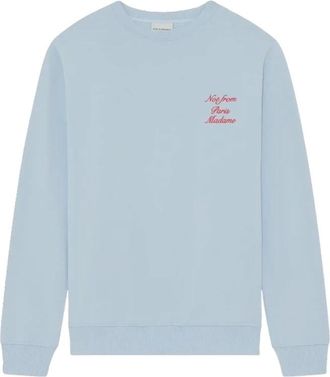 Dr&ocirc;le de Monsieur Homme, Sweatshirts et sweats &agrave; capuche, Bleu, Taille: M SweaT-shirts