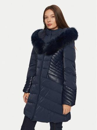 Guess Winterjacke New Oxana W4BL61 WGLZ0 Dunkelblau Regular Fit