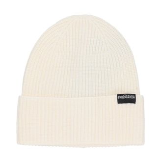 PROPAGANDA unisex, Accessoires, Blanc, Taille: ONE Size Bonnet Beanie avec Drapeau et Broderie Logo