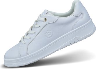 Bugatti Damen Weiße Sneaker mit Klarem Design, Intelligenter Schnürung, Logo-Akzent, Hochwertigen Materialien und Vielseitigem Stil für Jedes Outfit weiß 36 E