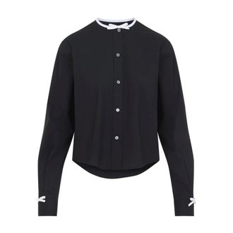 Moschino Schwarze Jacke mit Schleife - - Jackets - Damen - Schwarzk - M