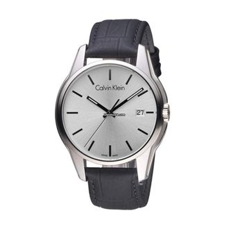 Calvin Klein Silberfarbene Uhr - - Accessories - Herren - Grau - ONE SIZE