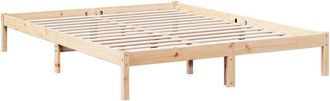 vidaXL Massivholzbett Extra Lang ohne Matratze 140x220 Kiefernholz Vidaxl