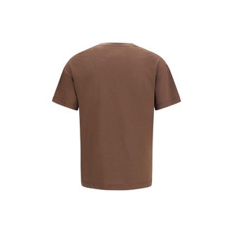 Palm Angels Graphic Cotton T-Shirt - Brown
