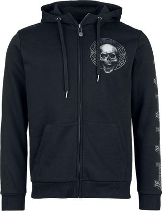 Black Premium by EMP Herren Schwarze Kapuzenjacke mit K&auml;ngurutaschen XXL