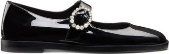 Stuart Weitzman Loralei Crystal Ballerinas - Schwarz
