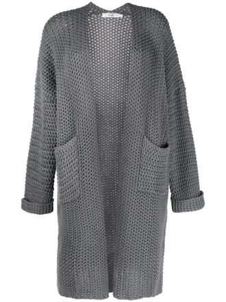 B+ab cardigan mi-long à col châle - Gris